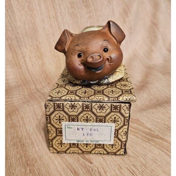 uctci | Dining | Vintage Uctci Pig Stoneware Cracker Dish Made In Japan ...